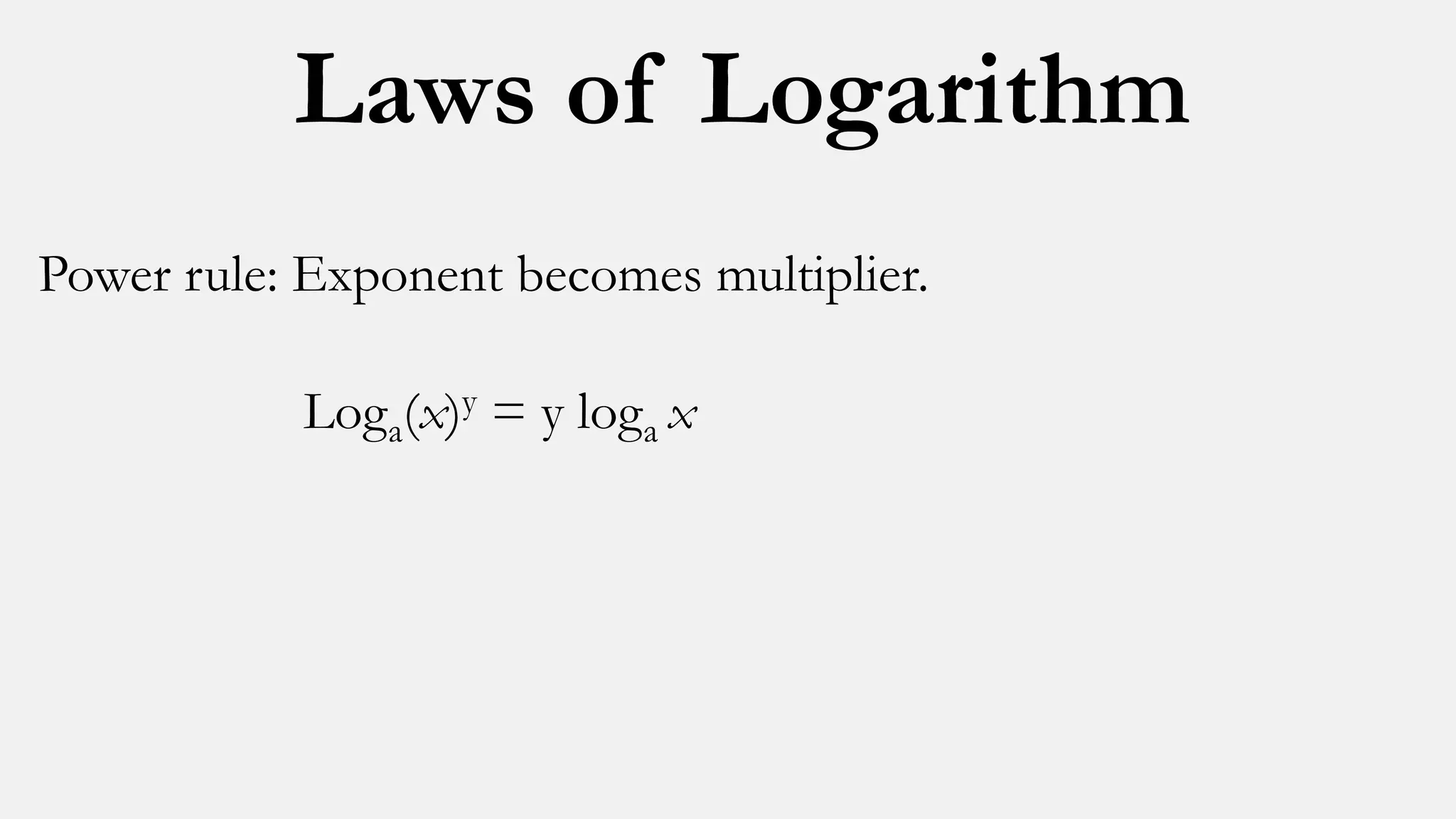 Logarithm, Matrix, Set theory: A Brief Discussion | PPT