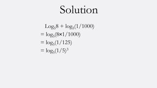 Logarithm, Matrix, Set theory: A Brief Discussion | PPT