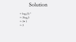 Logarithm, Matrix, Set theory: A Brief Discussion | PPT