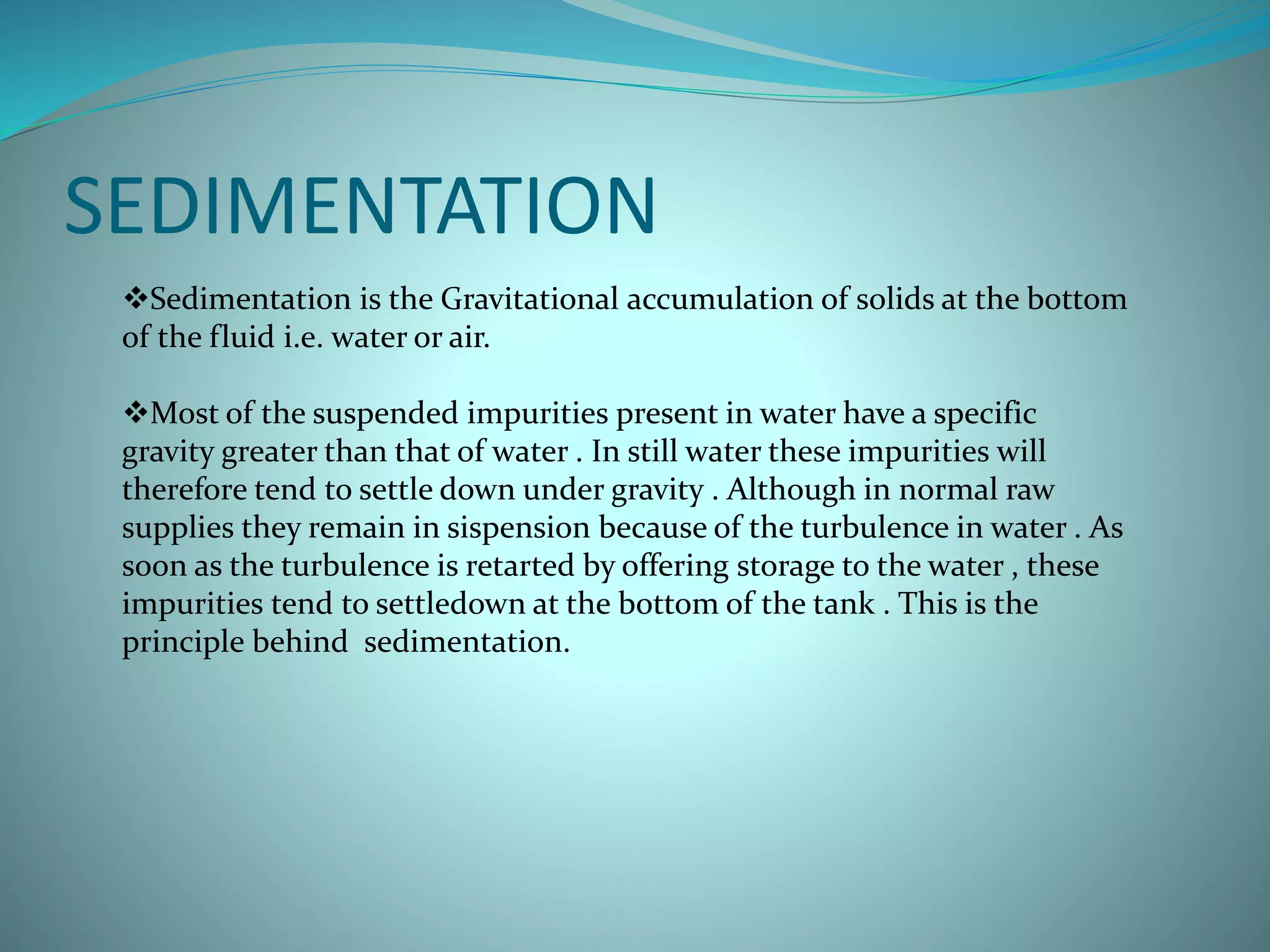 Sedimentation Tanks: Design and Working | PPTX