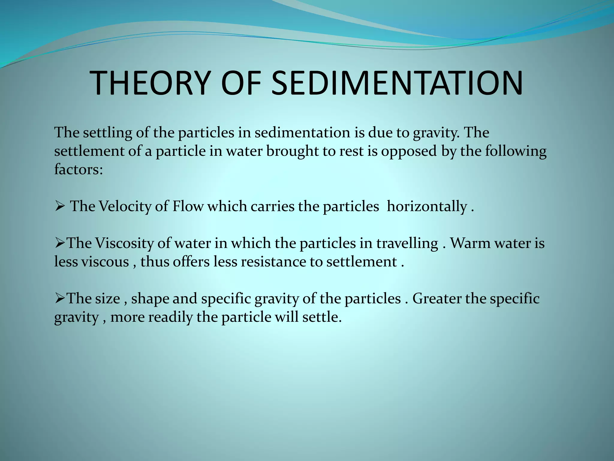 Sedimentation Tanks: Design and Working | PPTX