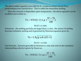 Sedimentation Tanks: Design and Working | PPTX