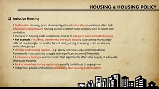 HOUSING & HOUSING POLICY ,HABITAT III PAPER | PPT