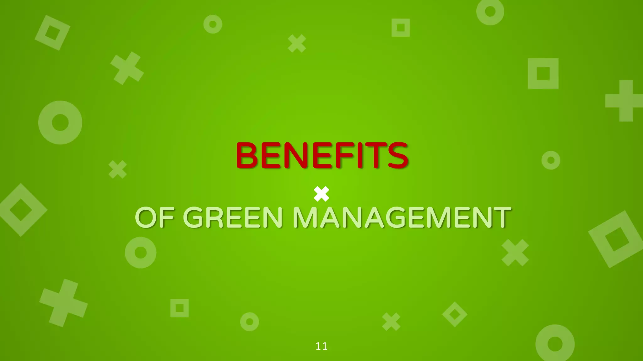 Green Management in Project | PPT