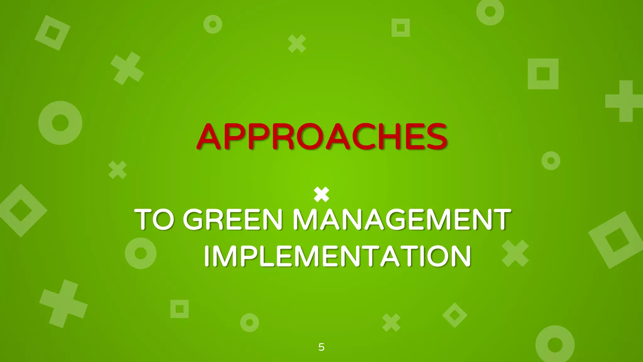 Green Management in Project | PPT