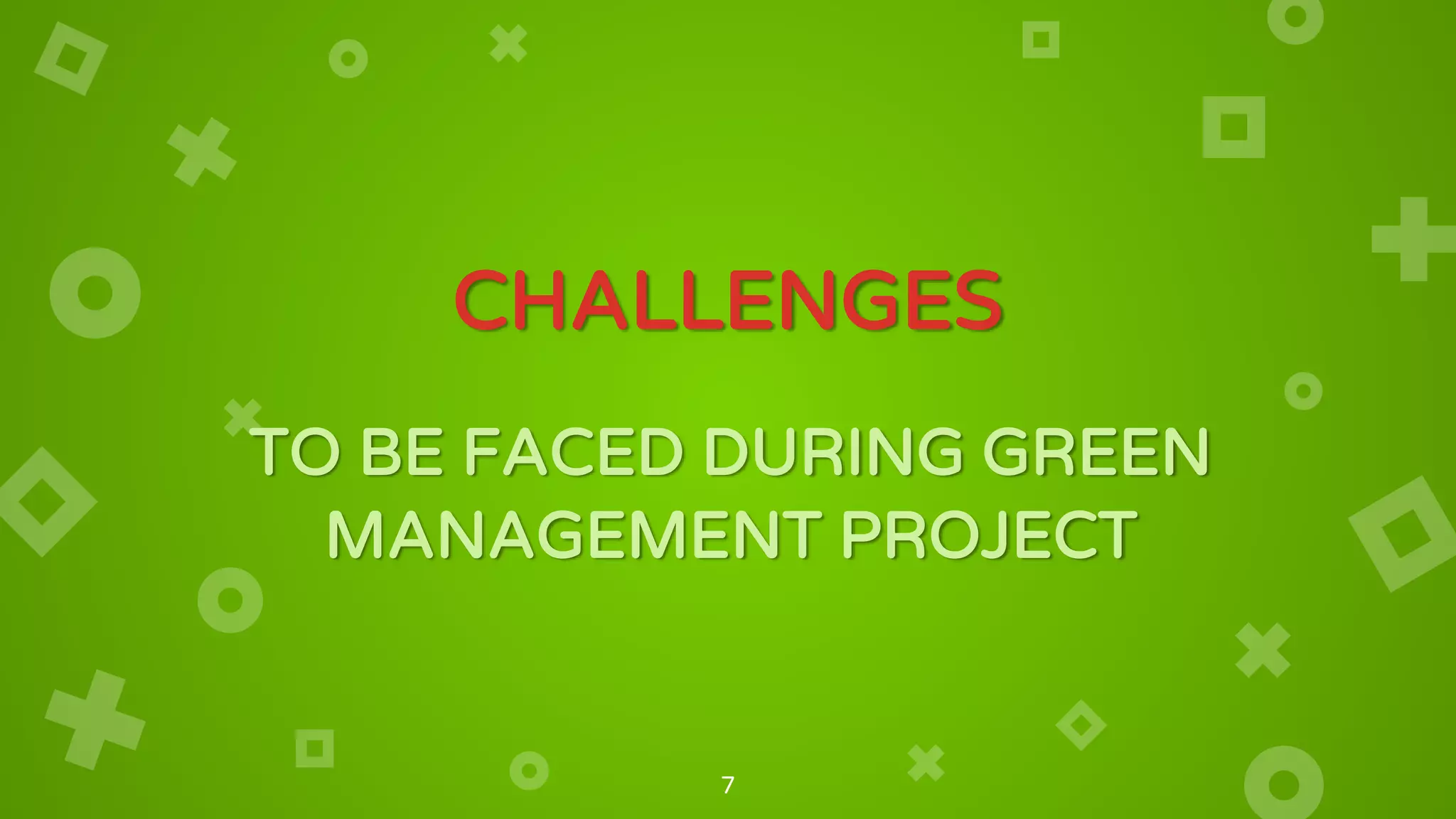 Green Management in Project | PPT