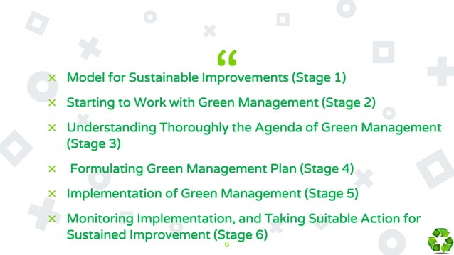 Green Management in Project | PPT