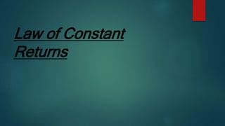 Law of return | PPTX