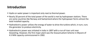 HYDROELECTRIC POWERPLANTS : Major hydroelectric plants operational in ...