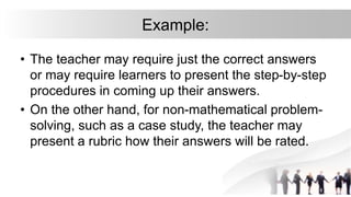 Guidelines in writing problem solving test items | PPTX