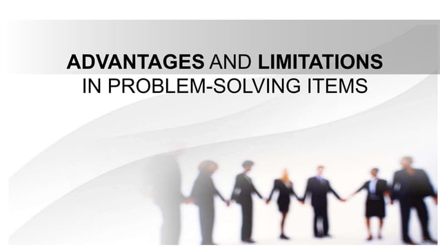 Guidelines in writing problem solving test items | PPTX