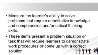 Guidelines in writing problem solving test items | PPTX