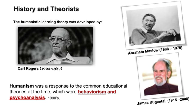 Humanistic learning theory.pptx | Educational Assessment | Education