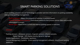 Smart Road and Application of IoT and Sensor Network | PPTX