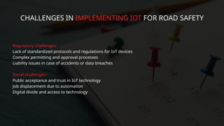 Smart Road and Application of IoT and Sensor Network | PPTX