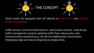 Smart Road and Application of IoT and Sensor Network | PPTX