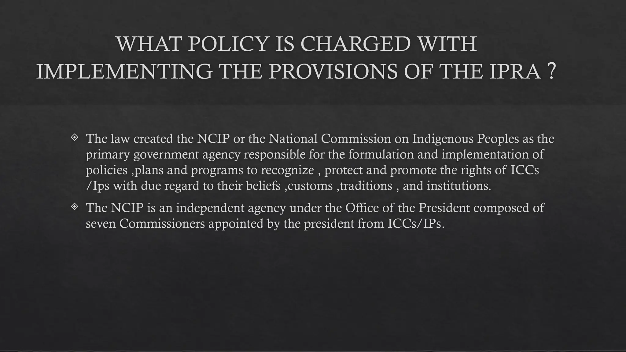 RA 8371 THE REPUBLIC ACT OF INDIGENOUS PEOPLE | PPTX