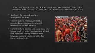 RA 8371 THE REPUBLIC ACT OF INDIGENOUS PEOPLE | PPTX