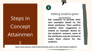 Powerpoint Presentation- Concept Attainment Strategy | PPT