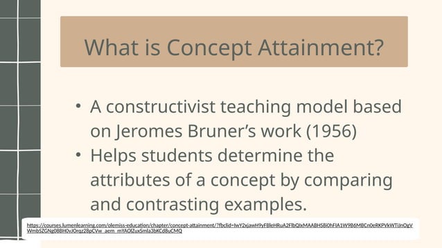 Powerpoint Presentation- Concept Attainment Strategy | PPT