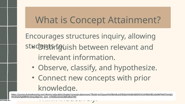 Powerpoint Presentation- Concept Attainment Strategy | PPT