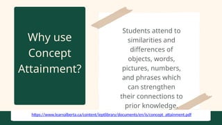 Powerpoint Presentation- Concept Attainment Strategy | PPT