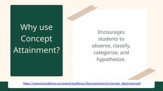 Powerpoint Presentation- Concept Attainment Strategy | PPTX