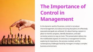 Group 6 - Chapter 14.pptx for control management | PPT