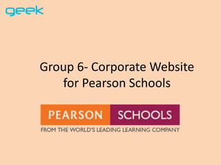 Pearson - Website Development | PPTX | Web Development | Internet