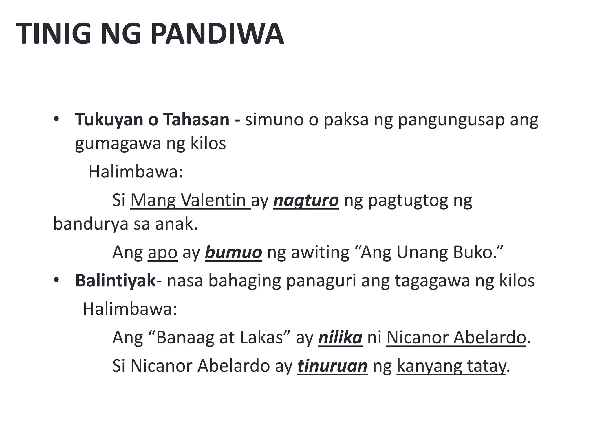 Group 6 mga salitang pangnilalaman | PPTX