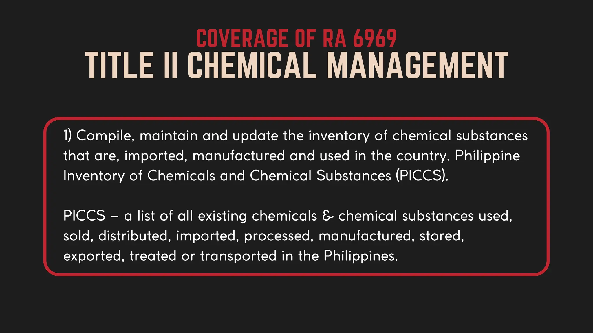PH Toxic Substances and Hazardous and Nuclear Wastes Control Act of ...