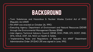PH Toxic Substances and Hazardous and Nuclear Wastes Control Act of ...