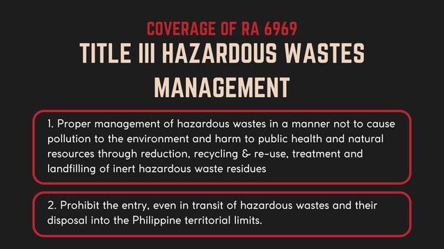 PH Toxic Substances and Hazardous and Nuclear Wastes Control Act of ...