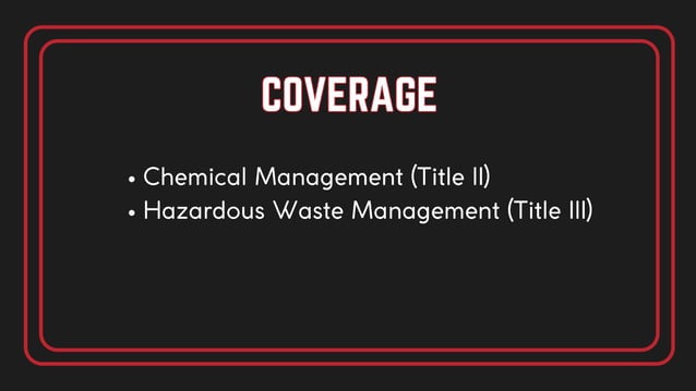 PH Toxic Substances and Hazardous and Nuclear Wastes Control Act of ...