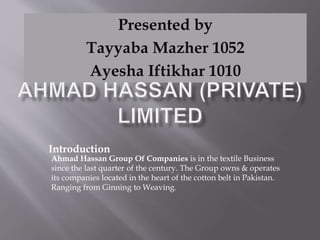 AZGARD NINE LIMITED, EXIDE PAKISTAN LIMITED, Ahmad Hassan (Private ...