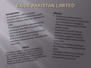 AZGARD NINE LIMITED, EXIDE PAKISTAN LIMITED, Ahmad Hassan (Private ...