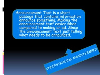 Group 6 announcement | PPT