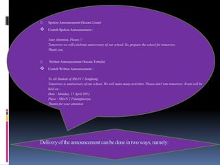 Group 6 announcement | PPT