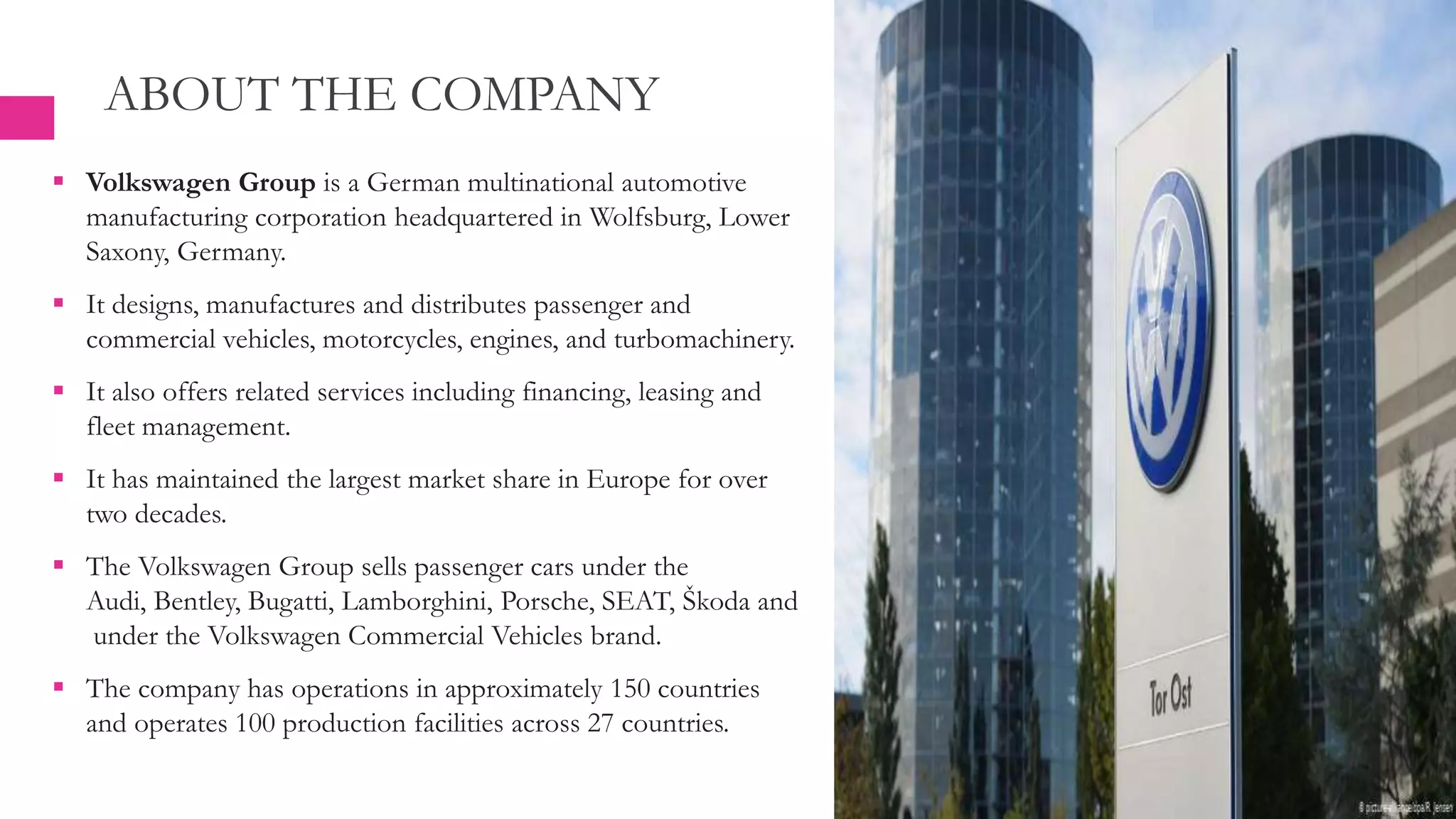 Crisis Management Dieselgate-The Volkswagen Group | PPTX