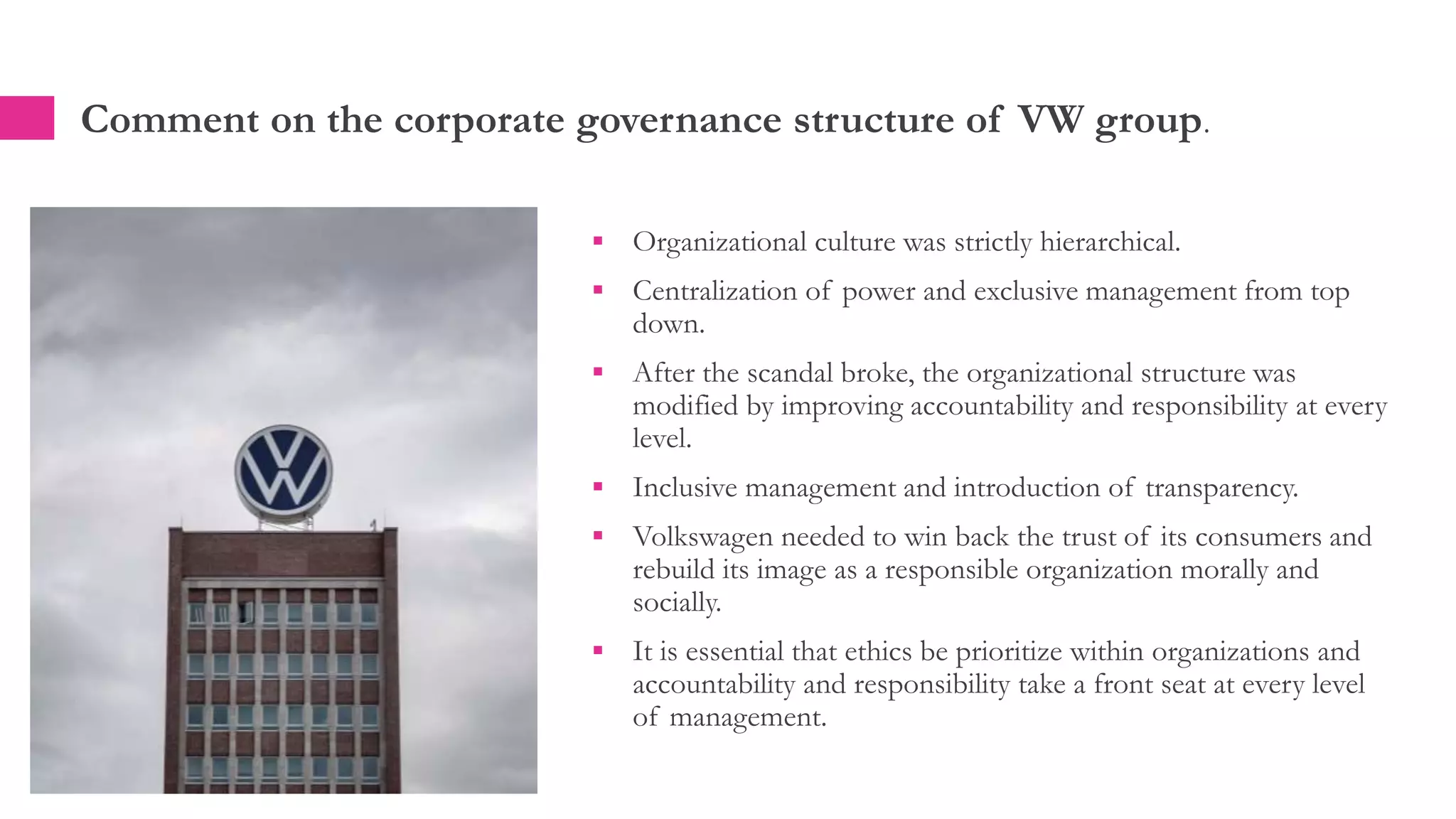 Crisis Management Dieselgate-The Volkswagen Group | PPTX