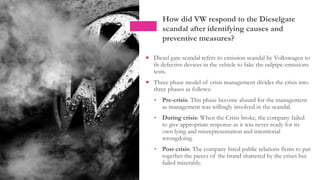 Dieselgate - Heavy Fumes Exhausting the Volkswagen Group | PPTX