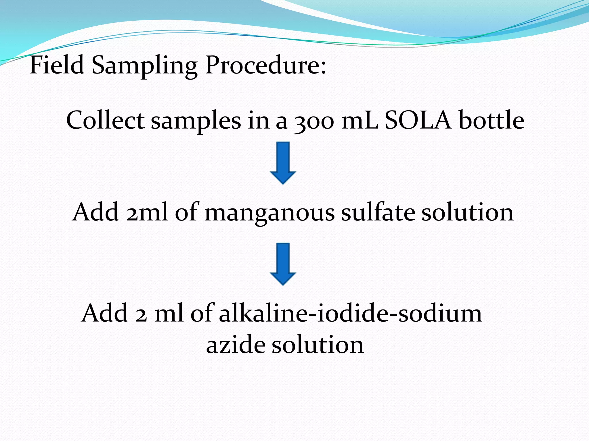 Group 6 dissolved oxygen determination ppt | PPTX