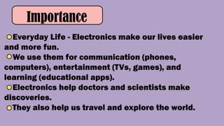 electronics topic in home econimics and livelihood education | PPT