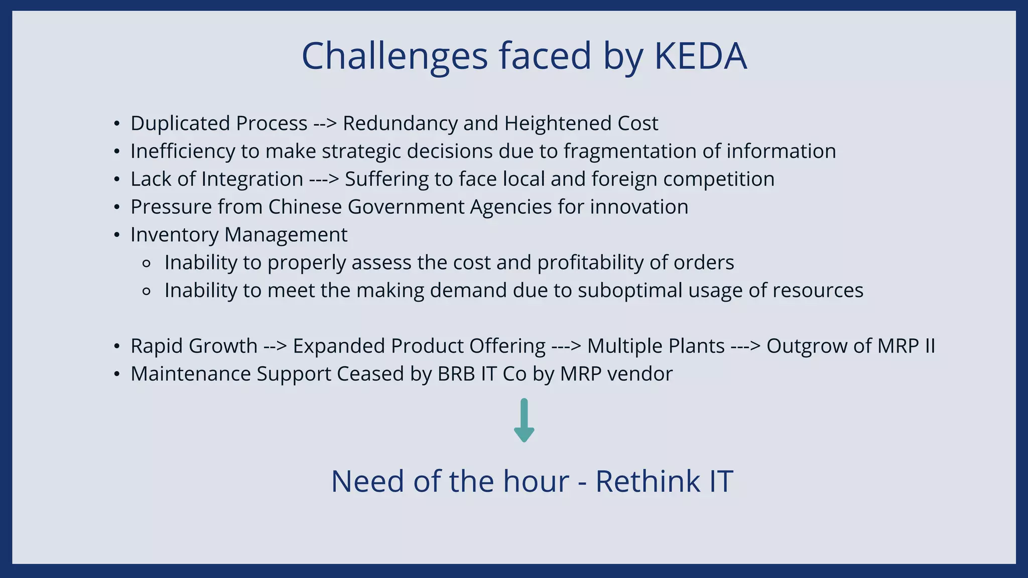 Keda case analysis- ERP Implementation | PPTX