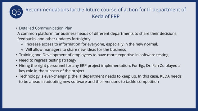 Keda case analysis- ERP Implementation | PPTX