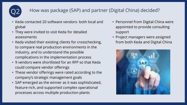 Keda case analysis- ERP Implementation | PPTX