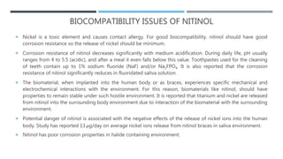 Nitinol and its application in Self Expanding Stents | PPTX