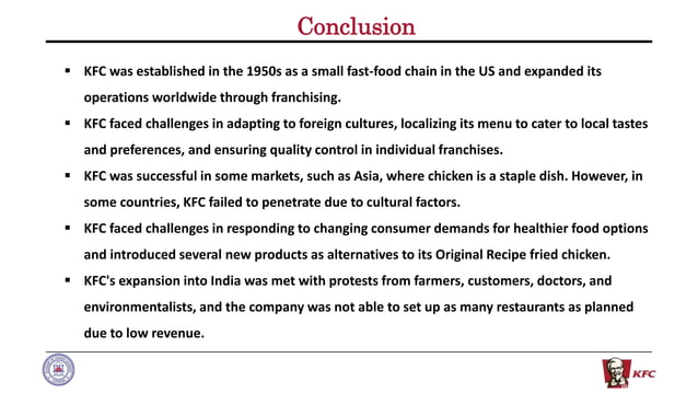 Case Study of KFC: Establishment of a Successful Global Business Model ...