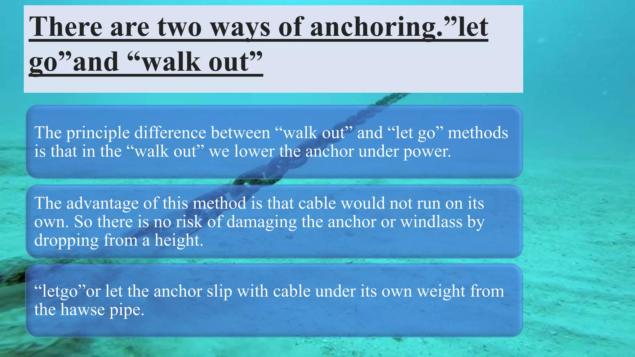 Ship Anchor and it's application | PPTX