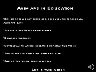 Animaps - Maps that move you | PPT